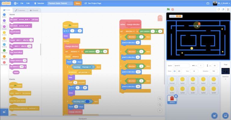 How to Make Pac-Man on Scratch | CodaKid